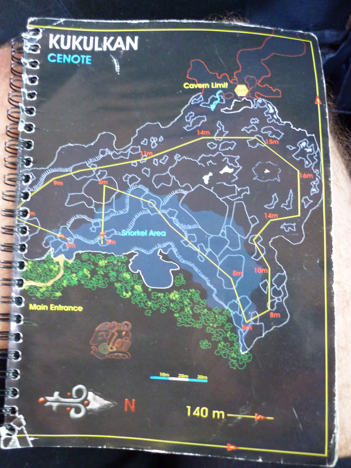 Map of Kukulkan cenote, Chac Mool - A Picture from Chac Mool, Mexico ...